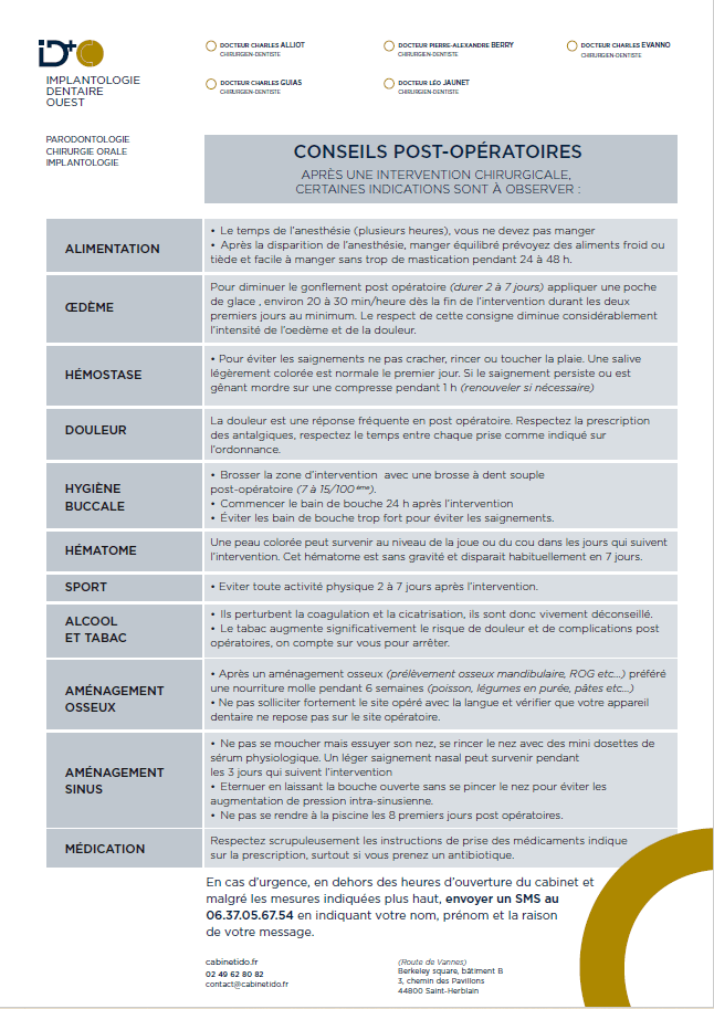 Espace patient - cabinet ido